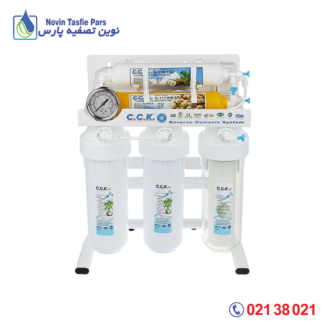 دستگاه تصفیه آب 6 مرحله ای سی سی کا CCK WATER PURIFIER RO - نوین تصفیه